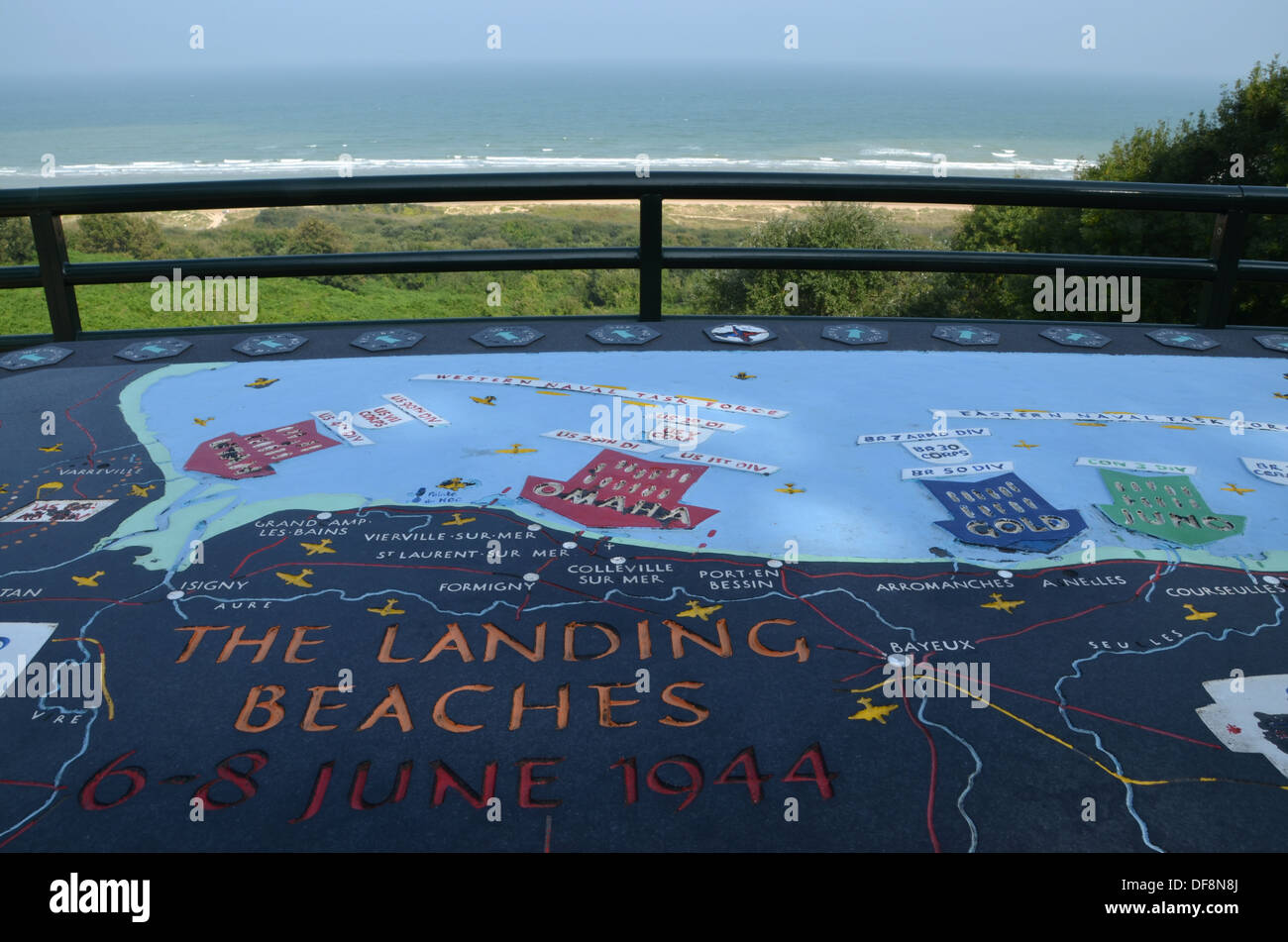 D day beaches normandy map hi-res stock photography and images - Alamy