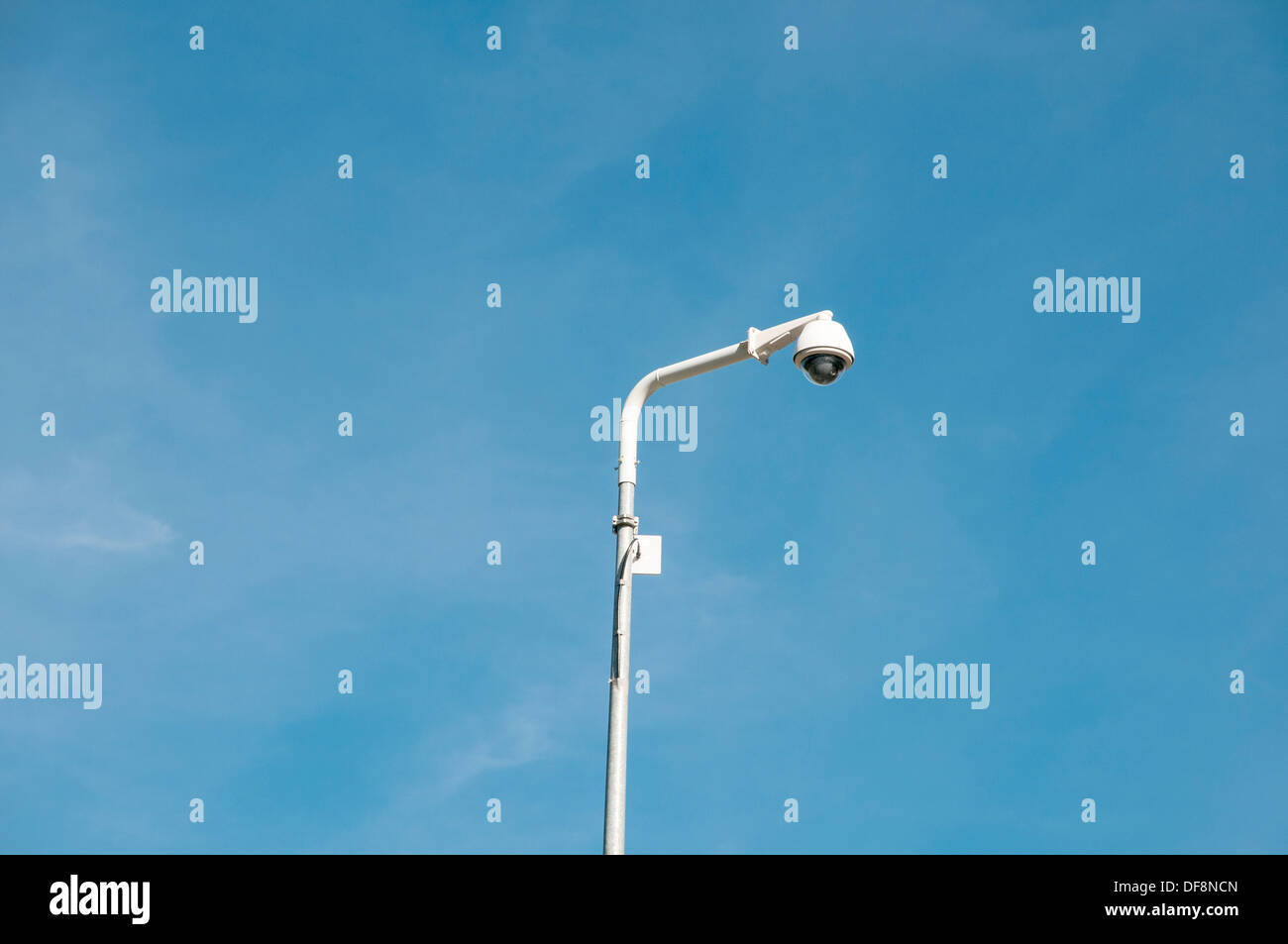 surveillance camera with sky background Stock Photo - Alamy