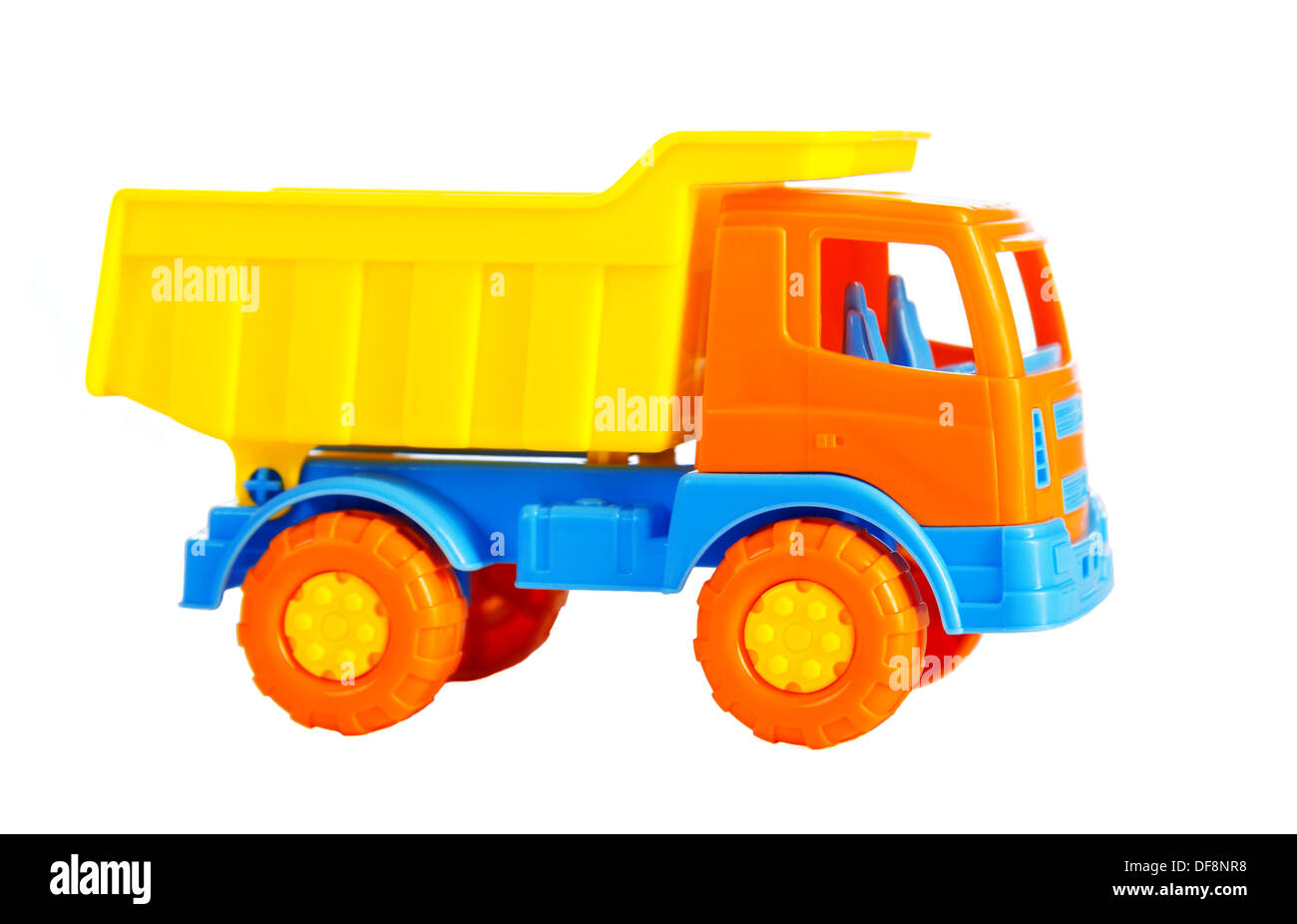 toy car the truck isolated on a white background Stock Photo - Alamy