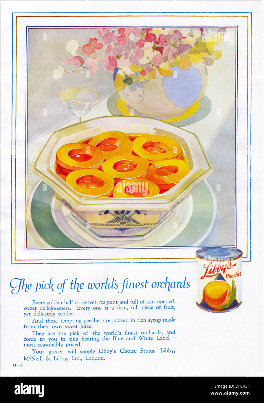 1920s advert tinned hi-res stock photography and images - Alamy