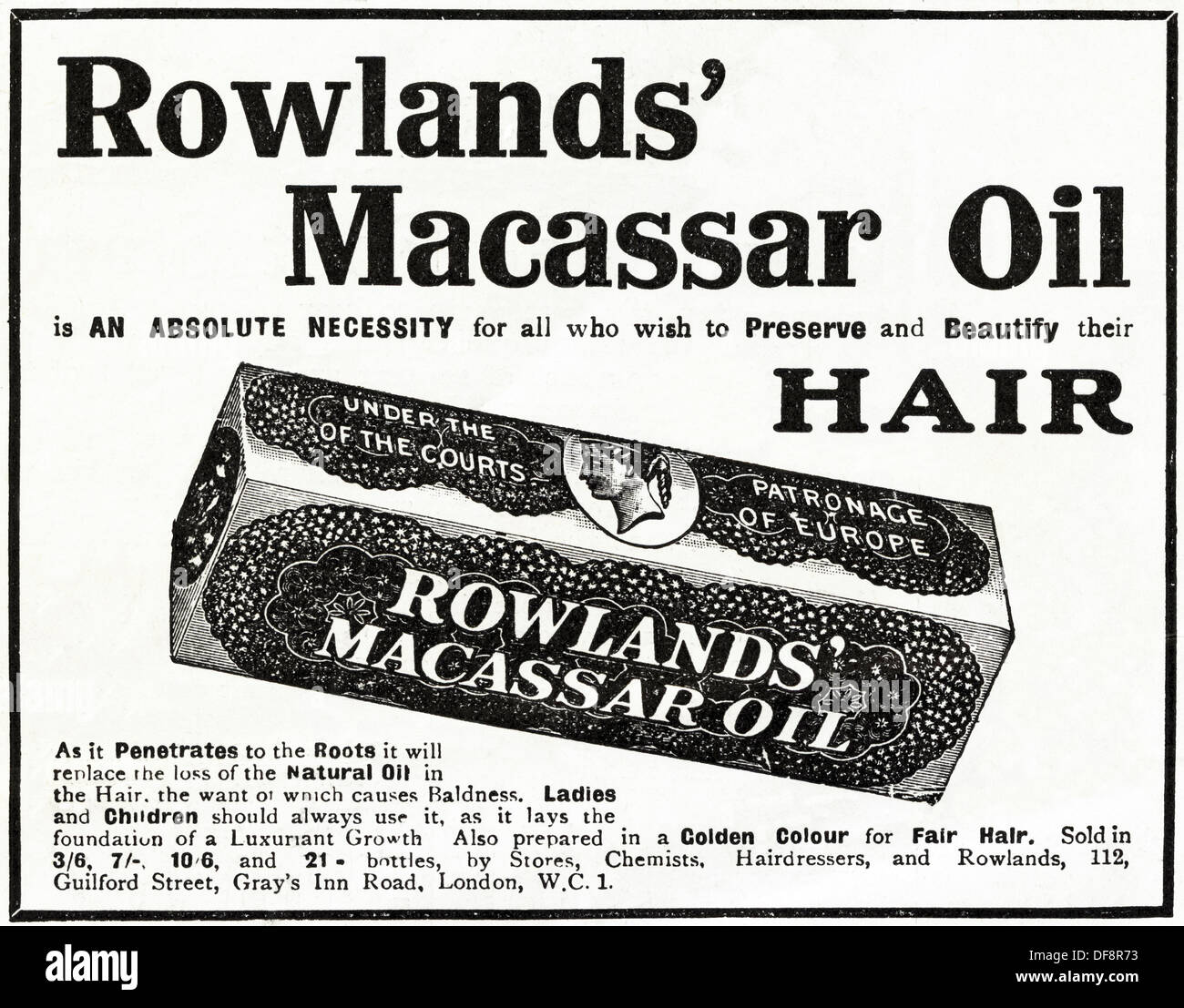 Macassar oil hi-res stock photography and images - Alamy