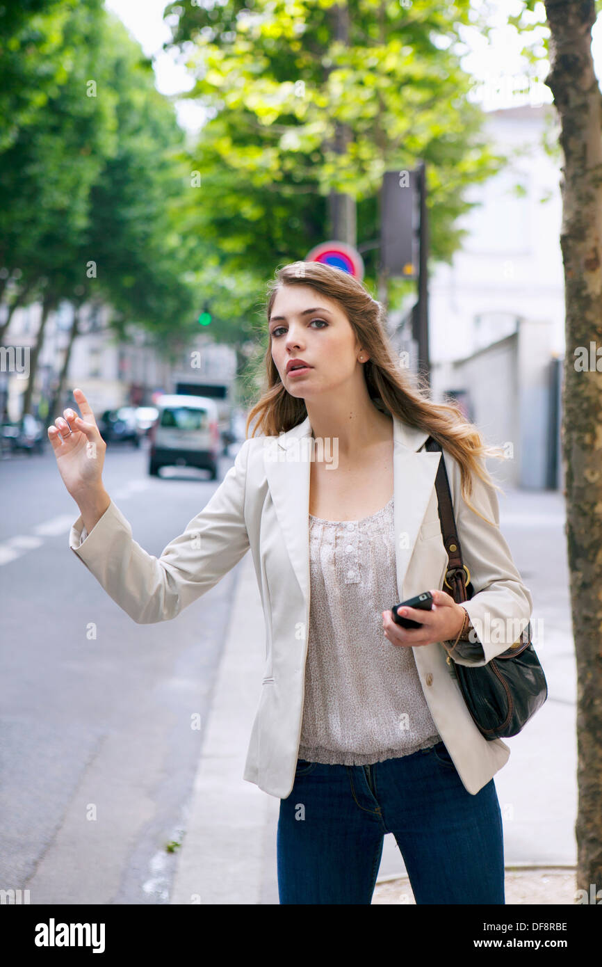 Taxi woman hi-res stock photography and images - Alamy