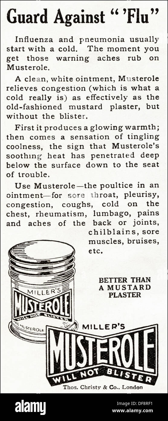 Musterole hi-res stock photography and images - Alamy