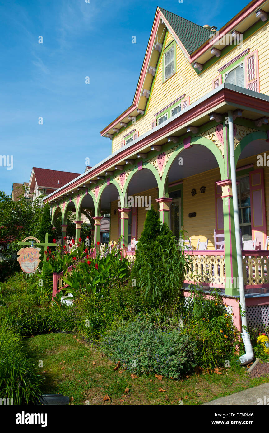 USA, New Jersey NJ N.J. Cape May private Victorian home in the historic ...