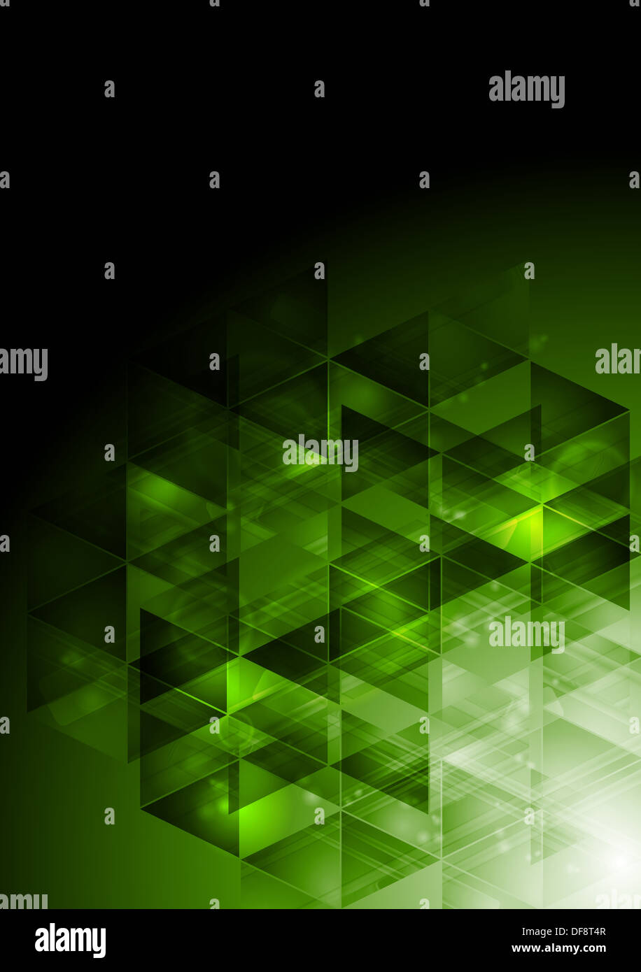 Dark green technology background. Vector design eps 10 Stock Photo - Alamy