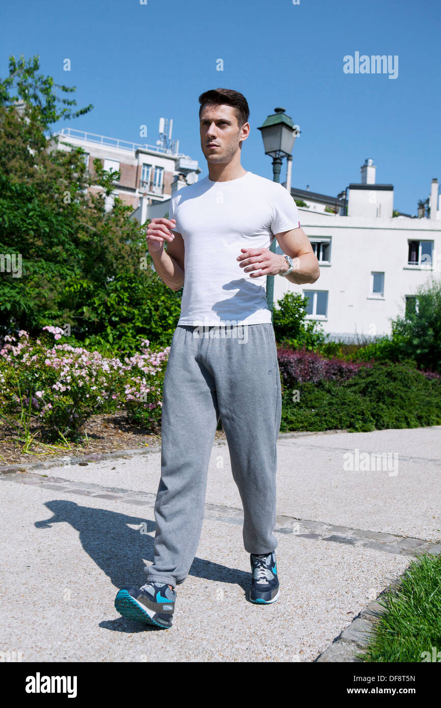 Man walking not running sport hi-res stock photography and images - Alamy