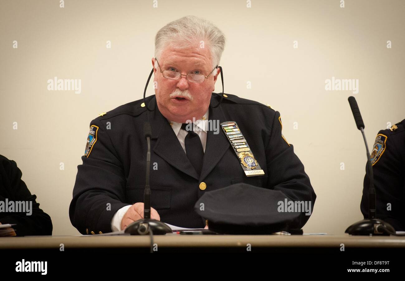 Manhattan, New York, USA. 30th Sep, 2013. NYPD Deputy Chief JOHN ...