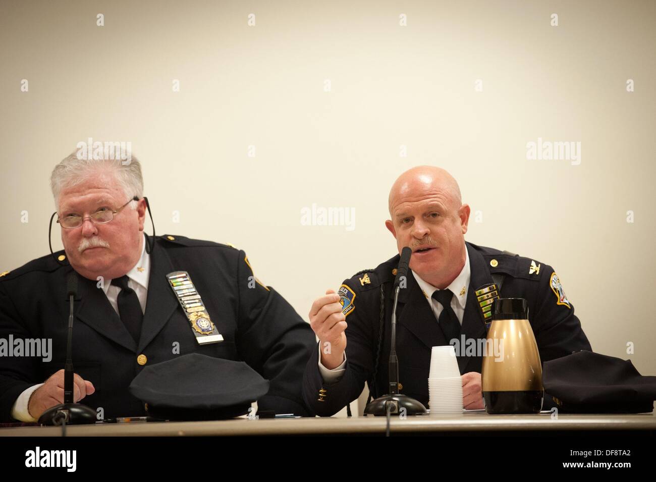 Manhattan, New York, USA. 30th Sep, 2013. NYPD Chief JOHN CASSIDY looks ...