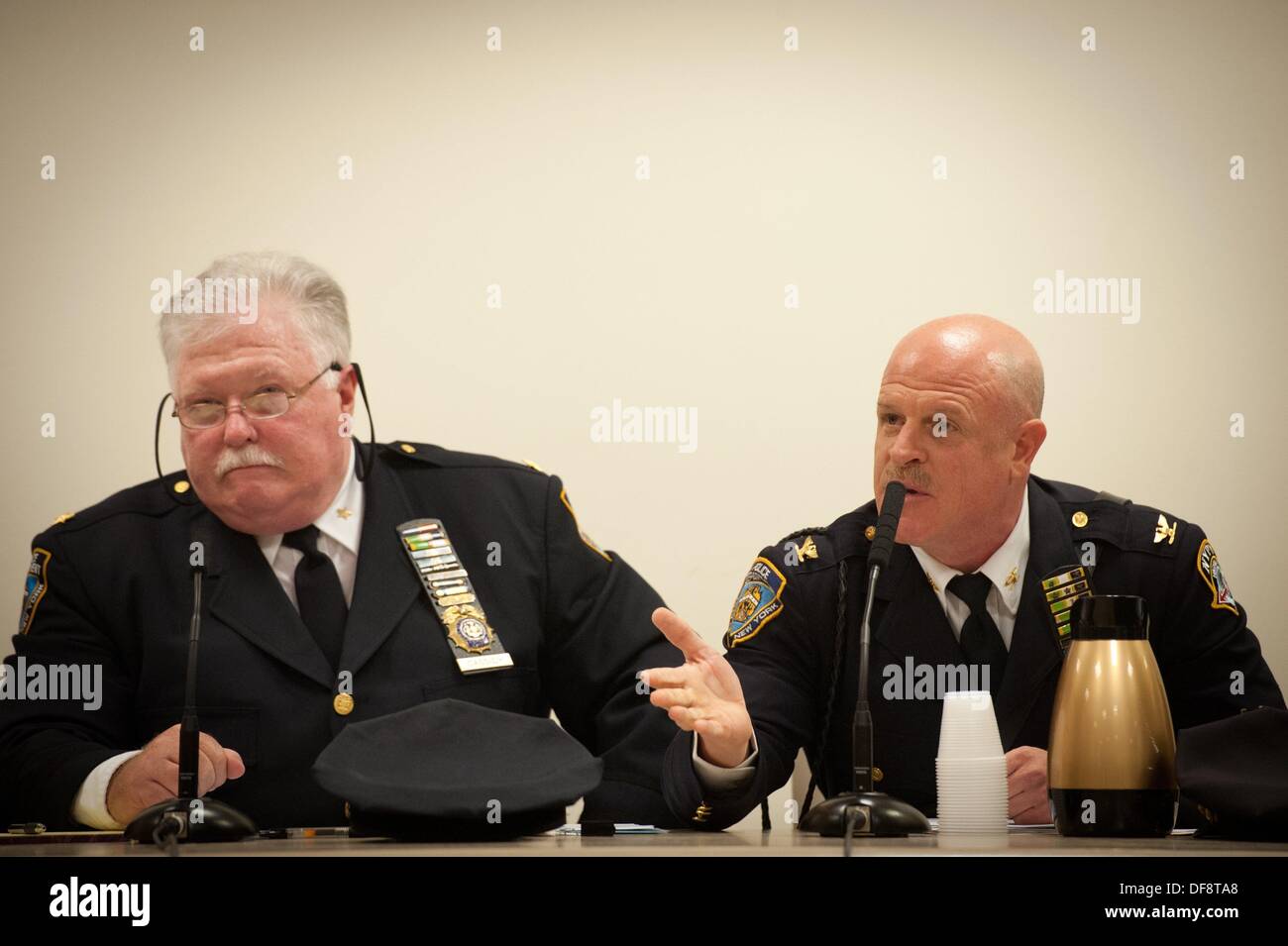 Manhattan, New York, USA. 30th Sep, 2013. NYPD Chief John Cassidy looks ...