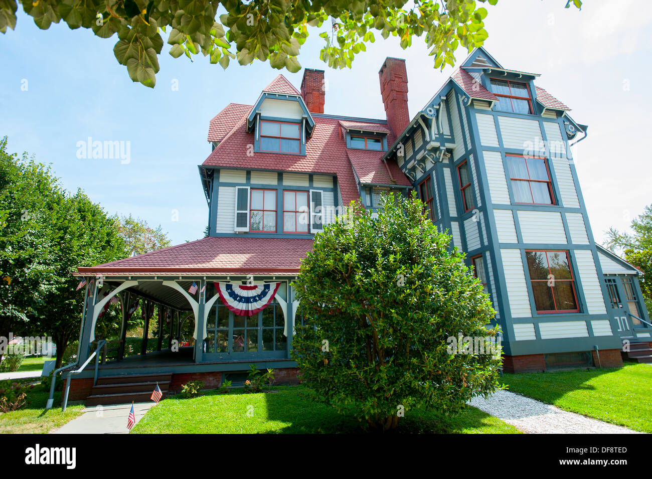 USA New Jersey NJ N.J. exterior of the Emlen Physick Estate built 1879 ...