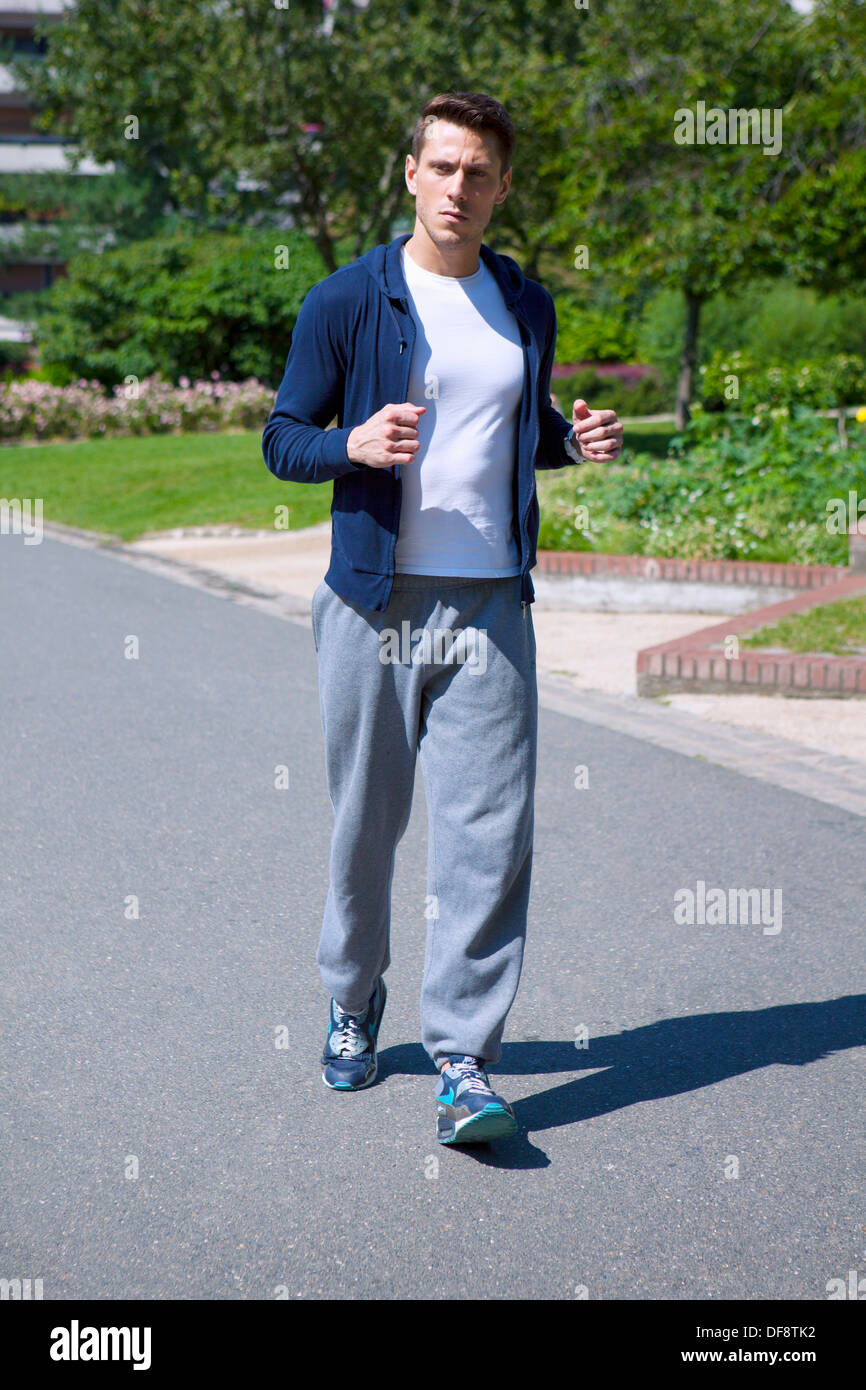 Man walking not running sport hi-res stock photography and images - Alamy