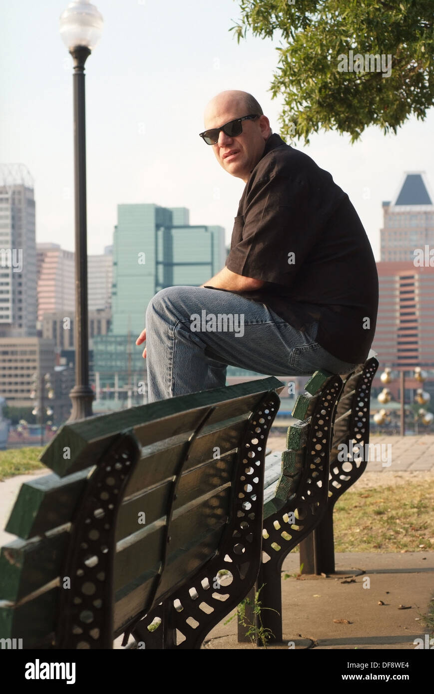 TV writer producer David Simon at Federal Hill in his native Baltimore ...