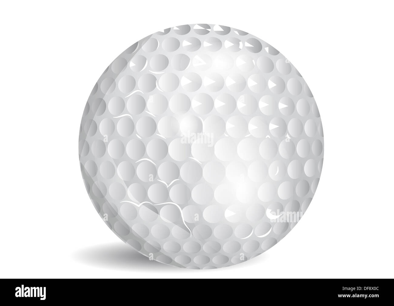 golf ball on a white background Stock Photo - Alamy