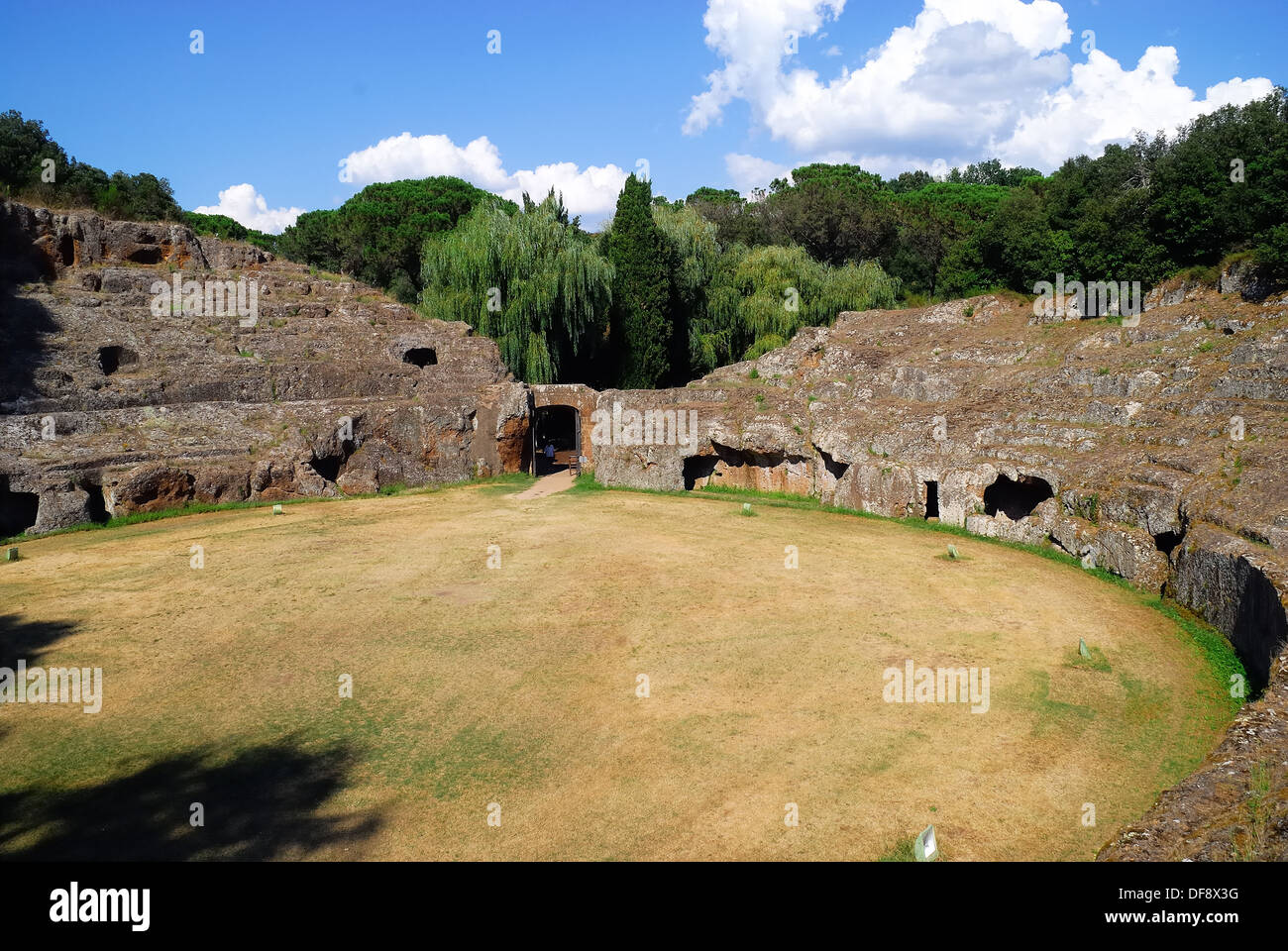Italy, Lazio, Sutri. The Roman amphitheatre Stock Photo - Alamy