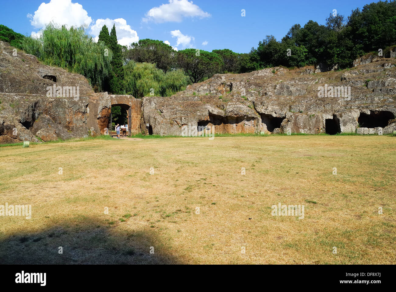 Italy, Lazio, Sutri. The Roman amphitheatre Stock Photo - Alamy