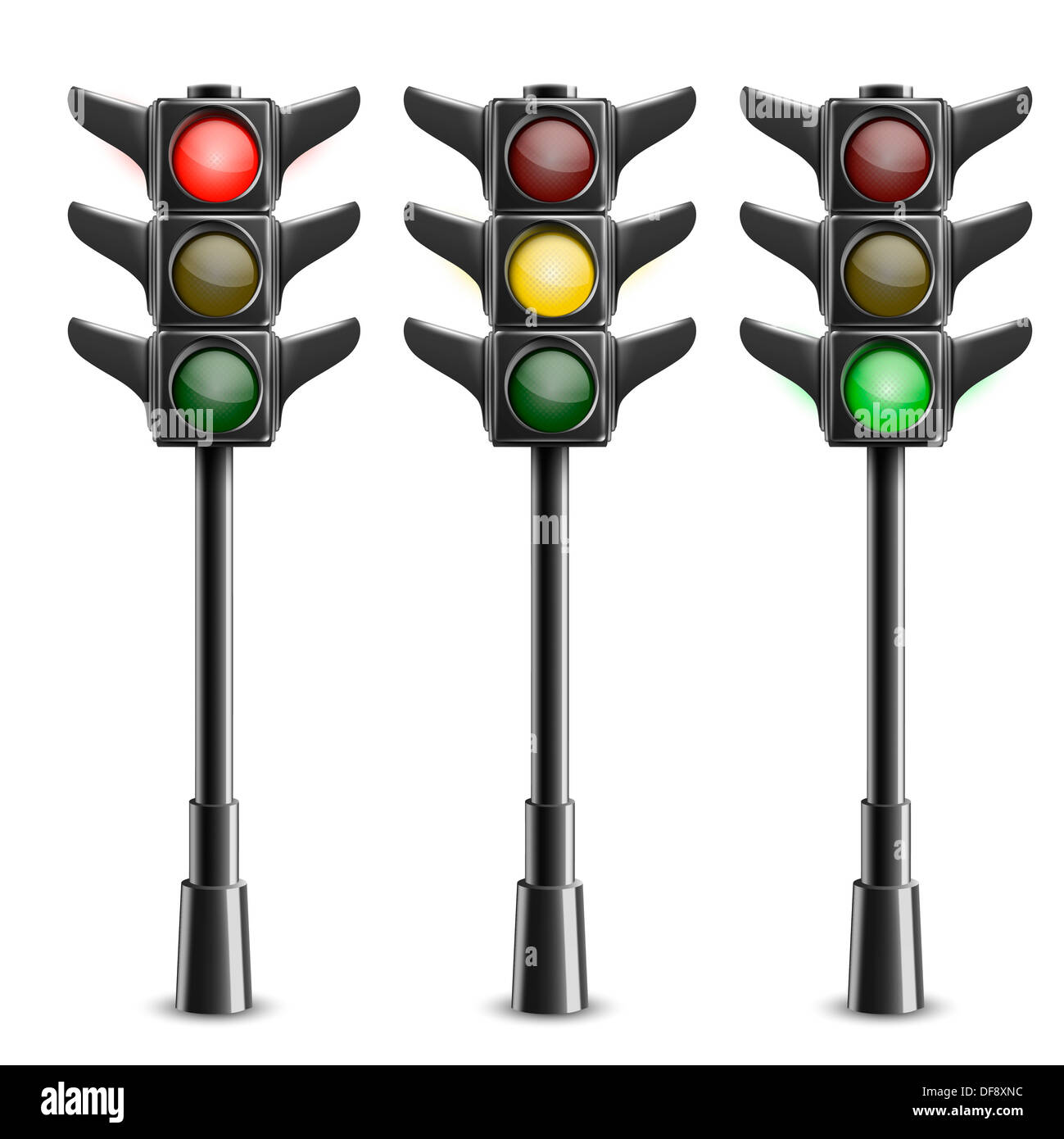 Traffic lights vector hi-res stock photography and images - Alamy