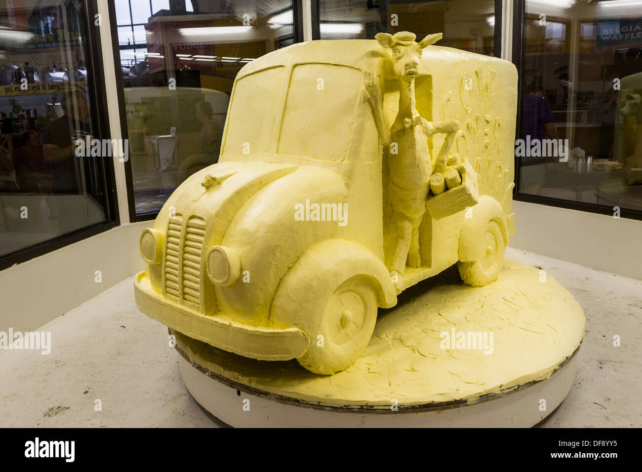 Giant butter sculpture, Great New York State Fair, Syracuse, NY, USA ...