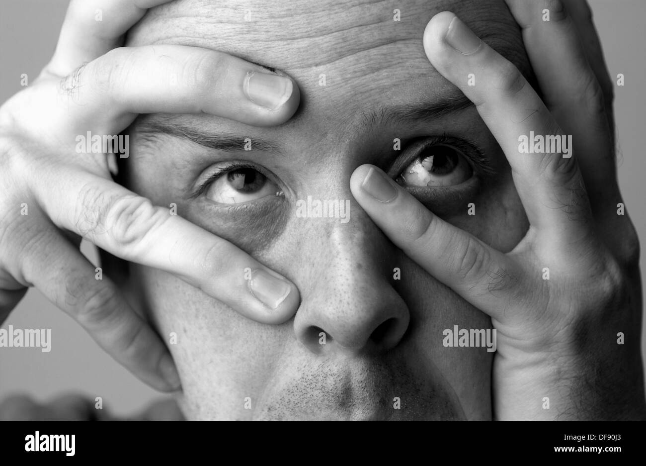 Overwhelm face hi-res stock photography and images - Alamy