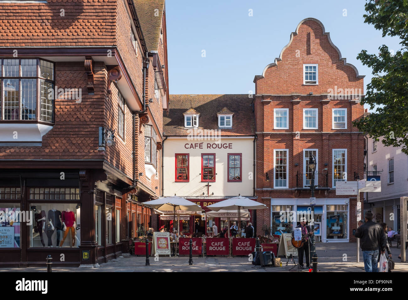 Cafe Rouge Restaurant, Canterbury, Kent Stock Photo - Alamy