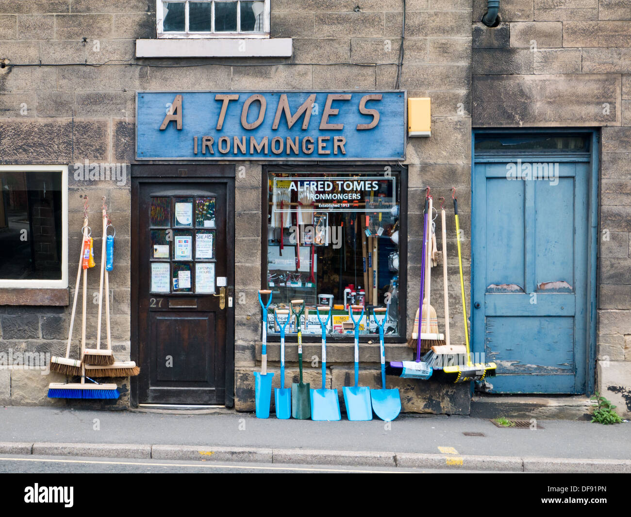 Traditional ironmonger's selling house hold goods in Belper, Derbyshire ...
