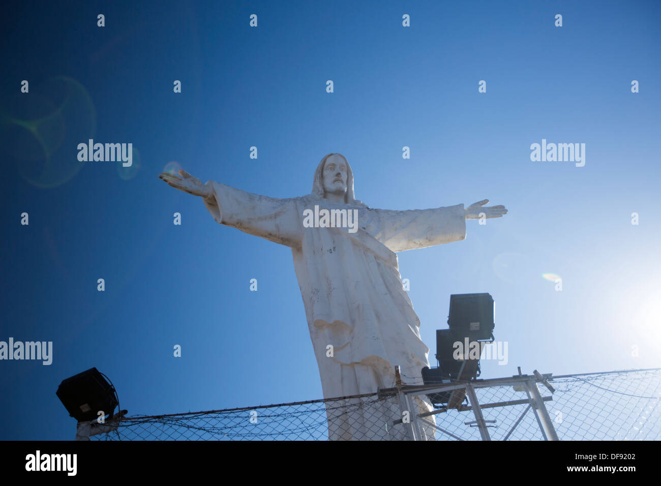 Christ the Saviour in Puno, Peru Stock Photo - Alamy