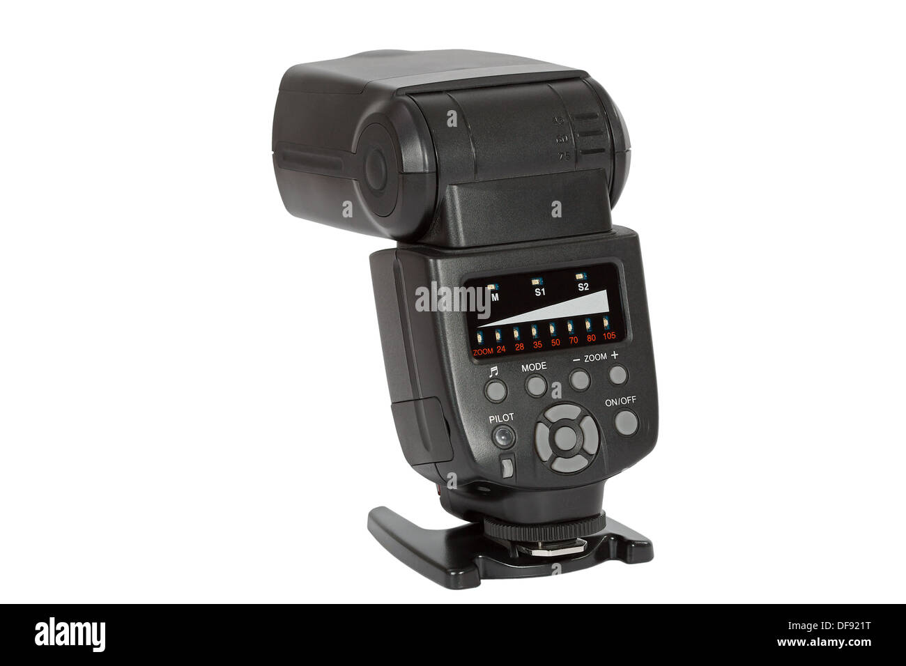 Digital auto flash, isolated on white background, with clipping path ...