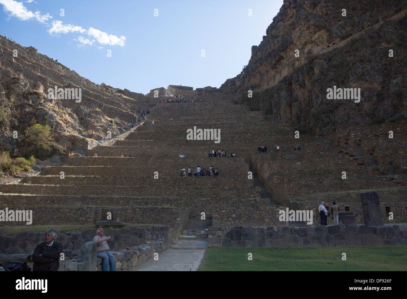 Inka trail Olleantetambo Stock Photo - Alamy