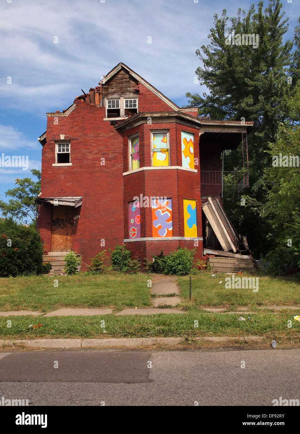 Boarded Up House Detroit High Resolution Stock Photography and Images ...