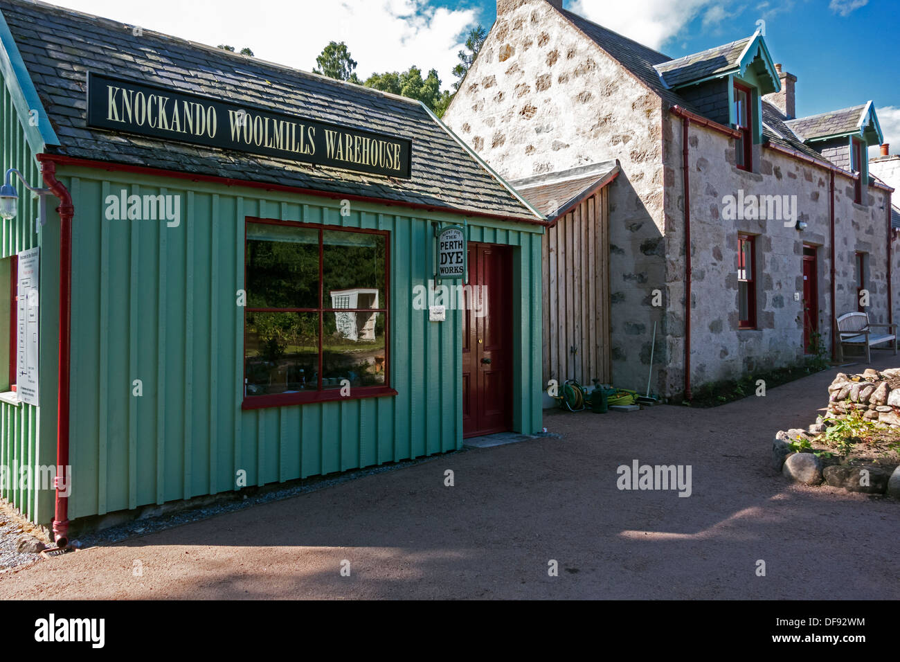 Restored warehouse building at Knockando Woolmill in Knockando Moray ...