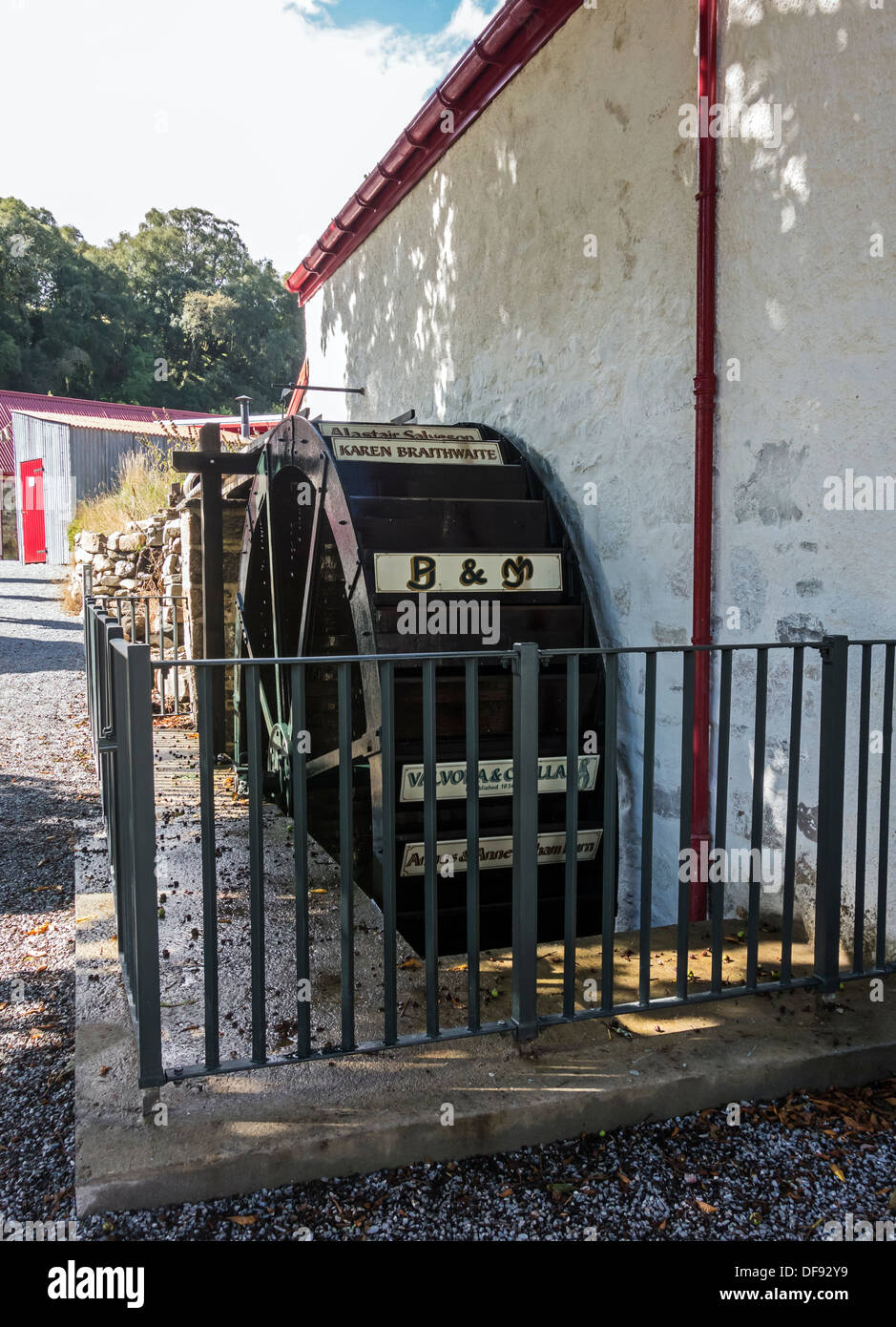 Water wheel at Knockando Woolmill in Knockando Moray Scotland Stock ...