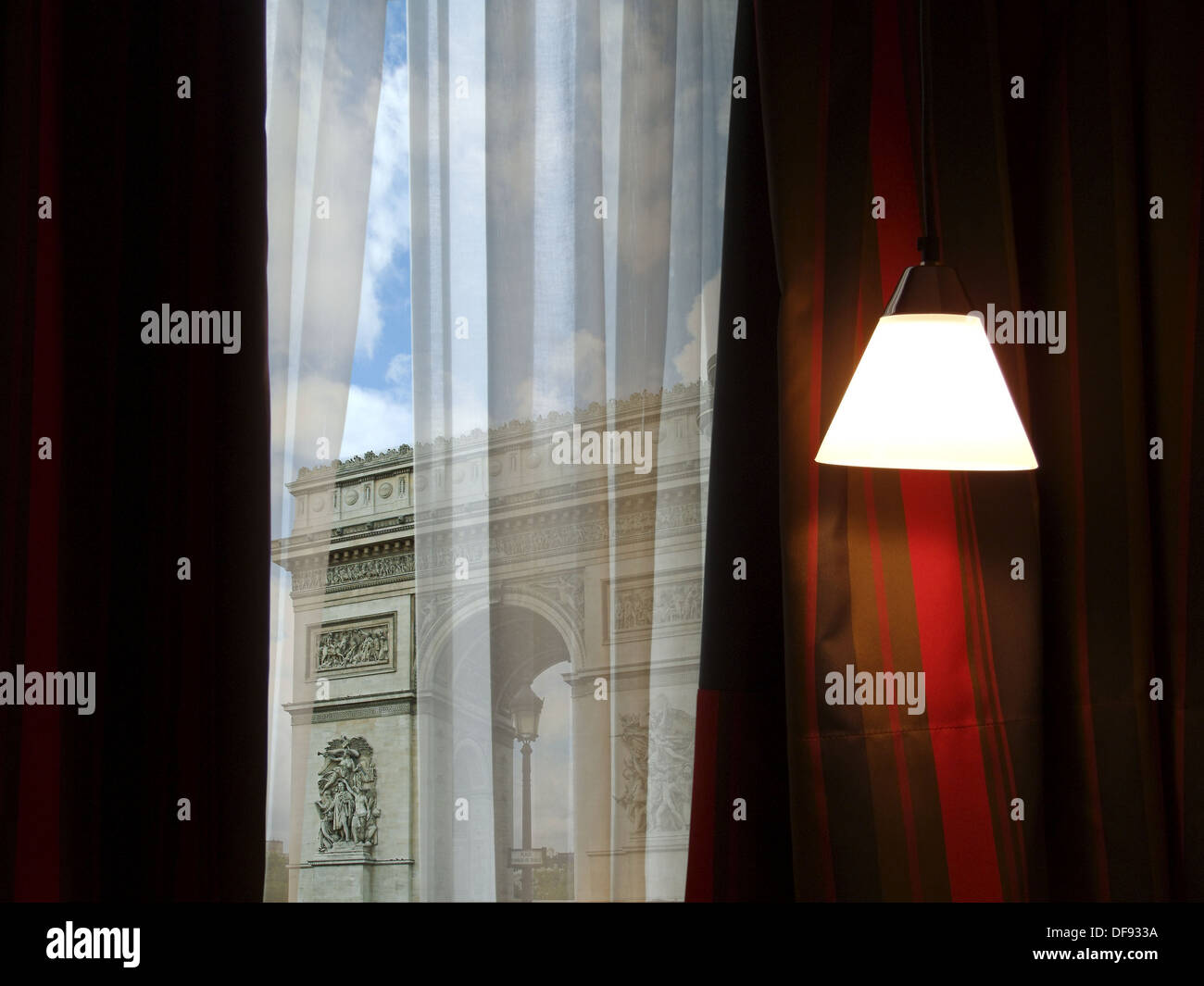 Hotel room window paris hi-res stock photography and images - Alamy
