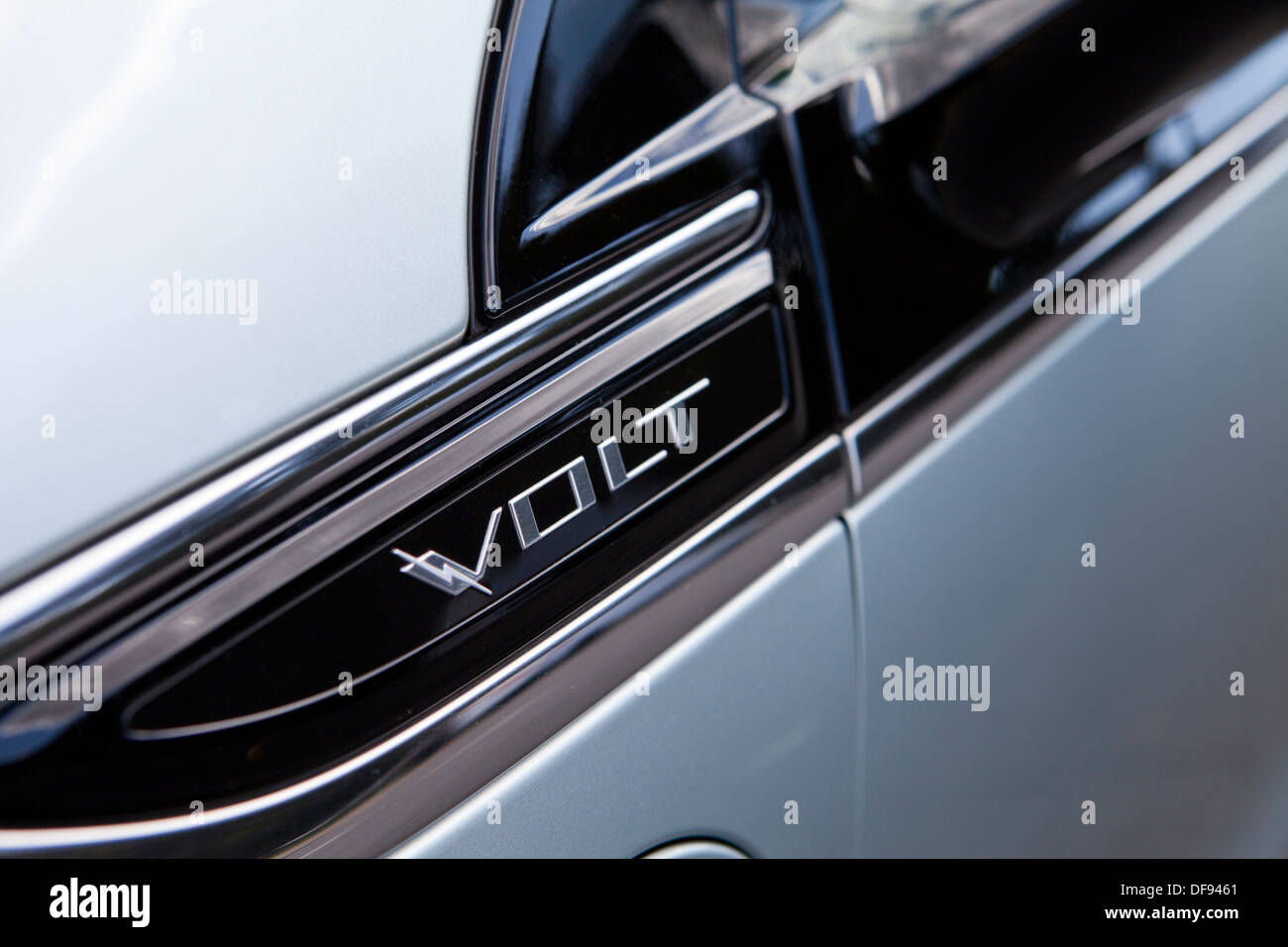 Chevy Volt electric hybrid car badging Stock Photo - Alamy