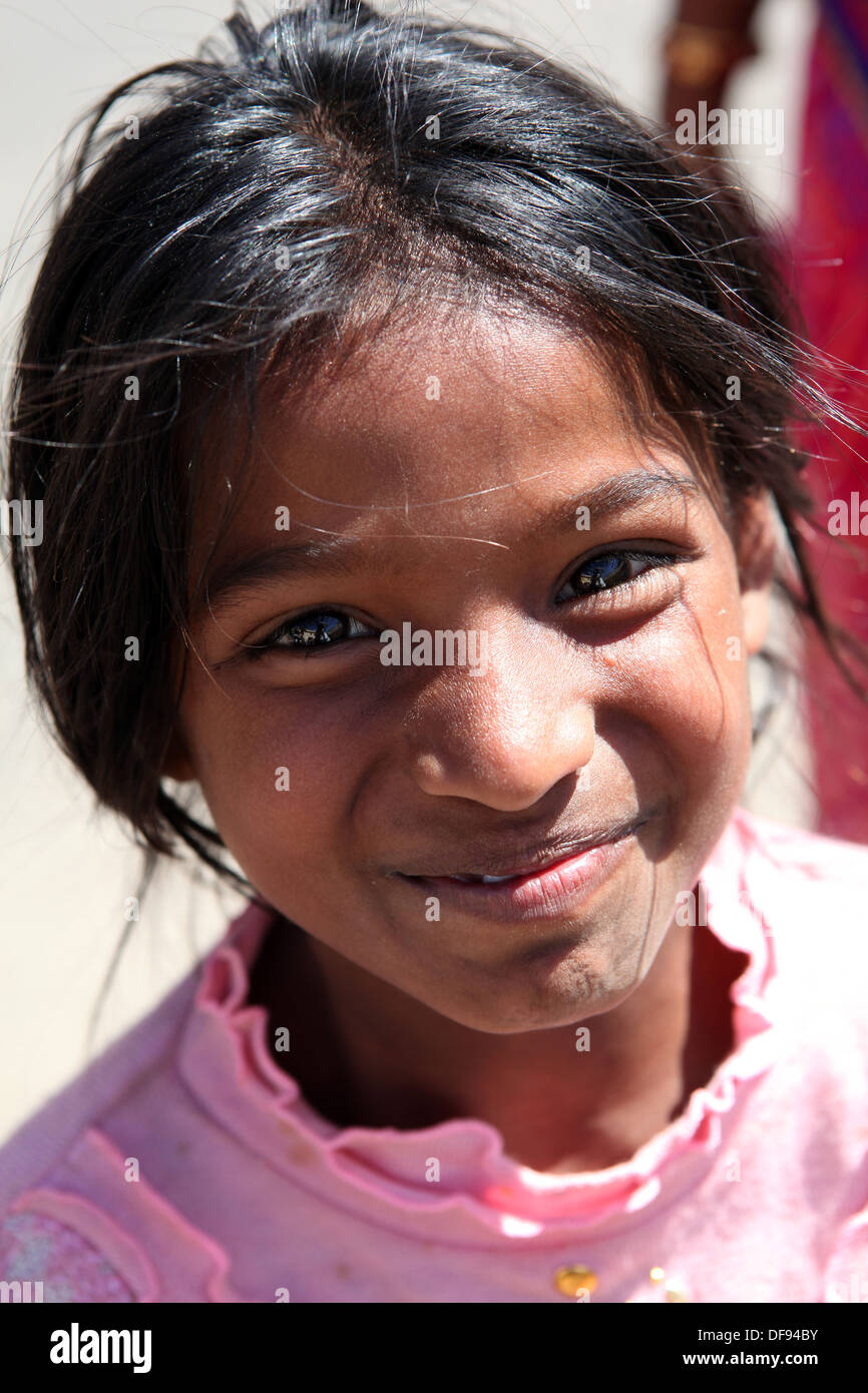 Local girl smiling in Jaipur,Rajasthan,India Stock Photo - Alamy