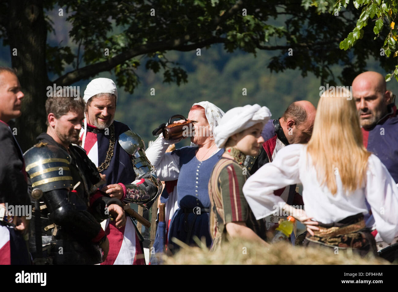 New York City USA Sept 29th 2013. Medieval Festival at Fort Tryon Park ...