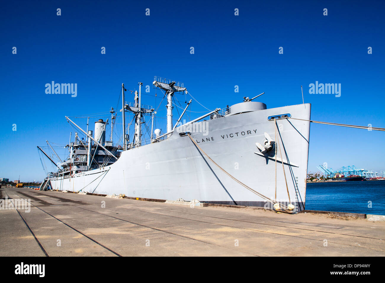 The S.S, Lane Victory part of the World War Two Merchant Fleet. Built ...