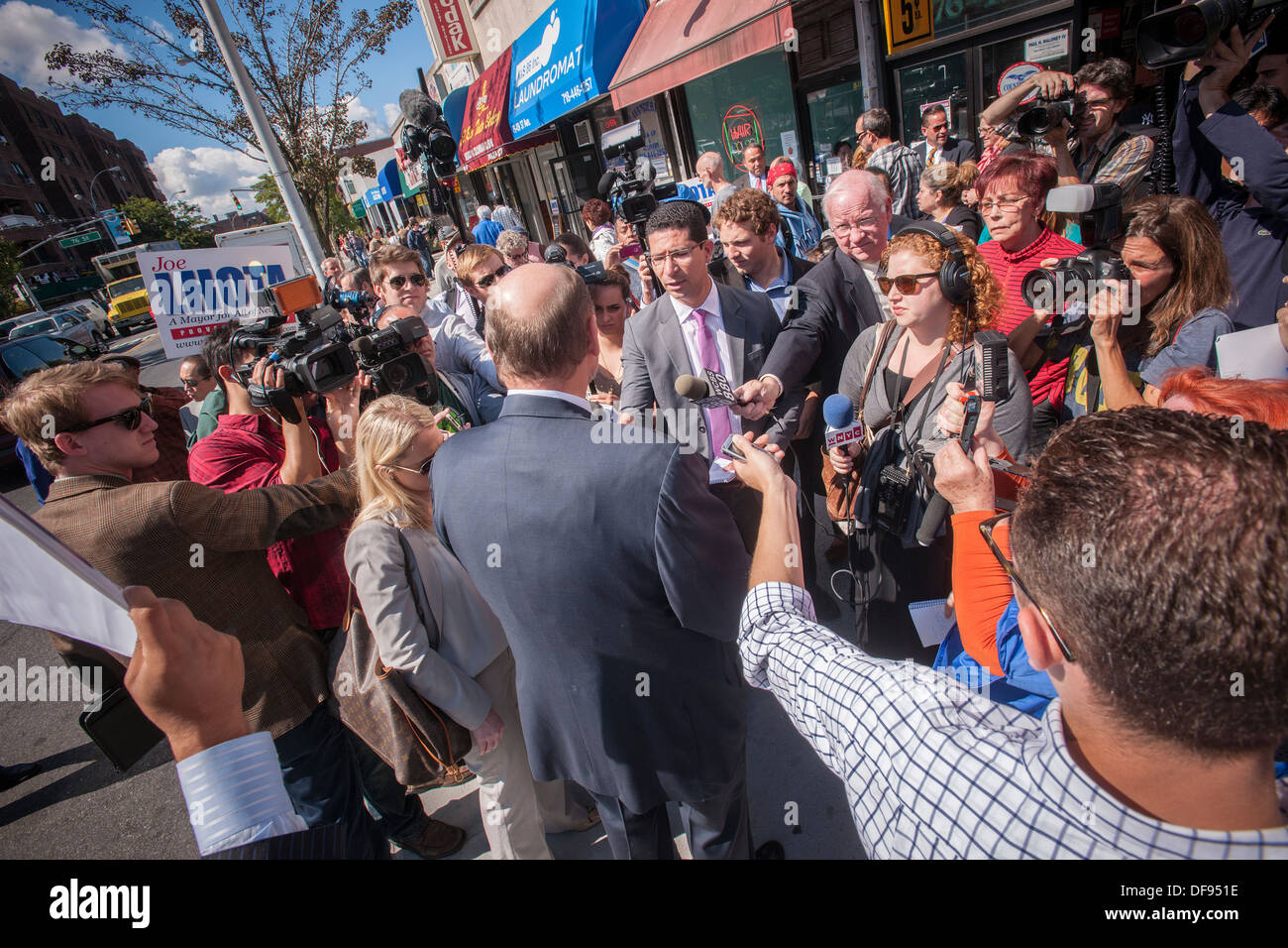 Republican Mayoral candidate Joe Lhota visiting small businesses and ...