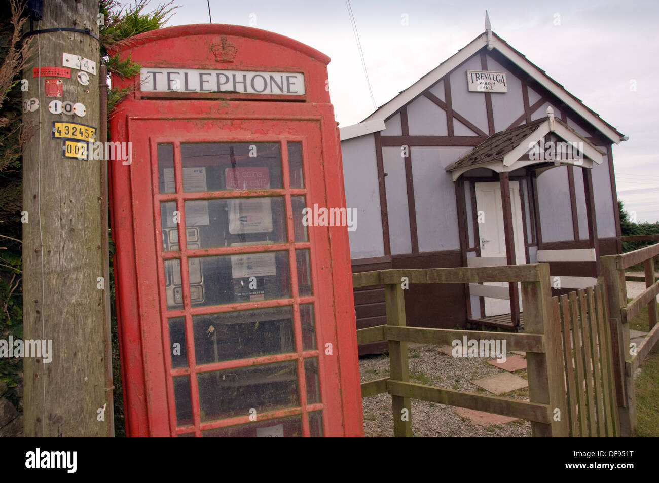 Trevalga,Cornwall,UK,a privately owned village on the coast with church ...