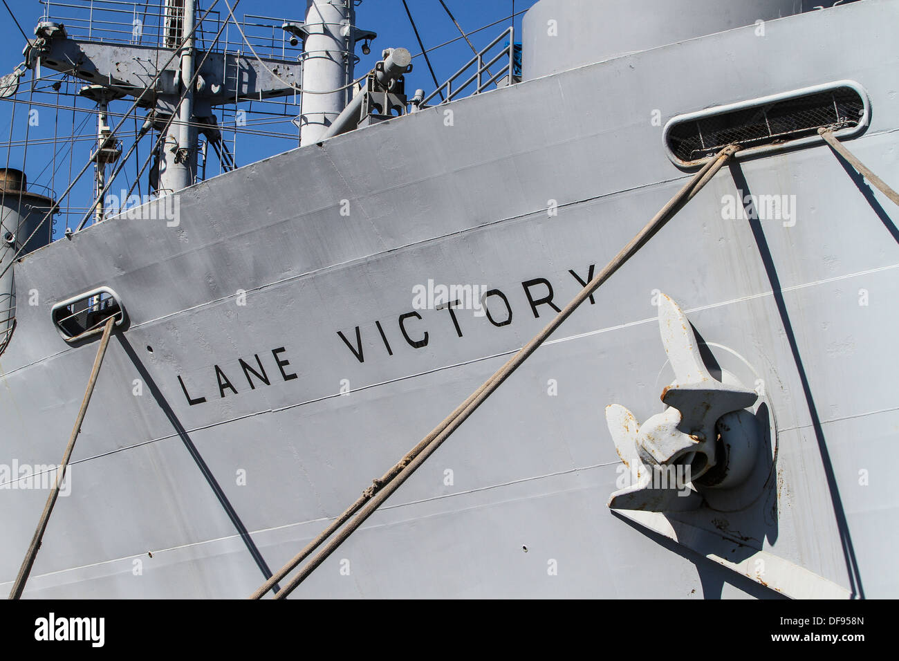 The S.S, Lane Victory part of the World War Two Merchant Fleet. Built ...
