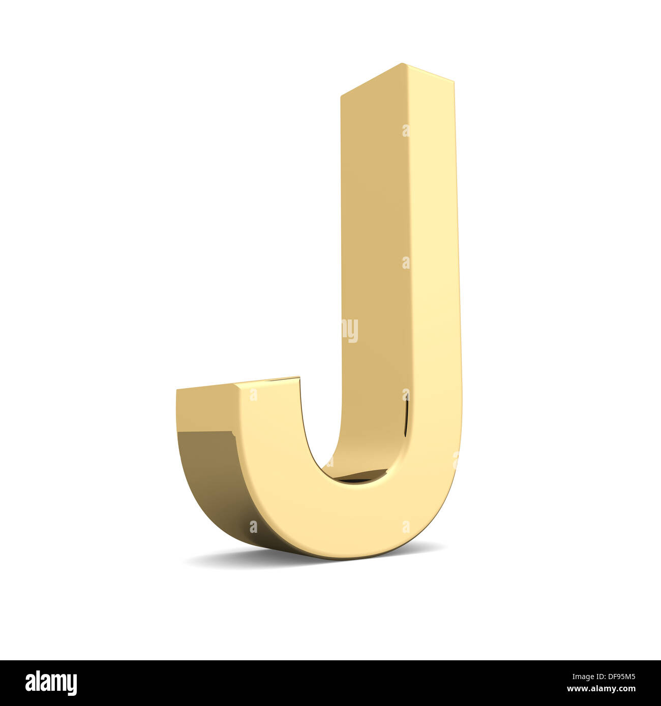 Gold letter J Stock Photo - Alamy