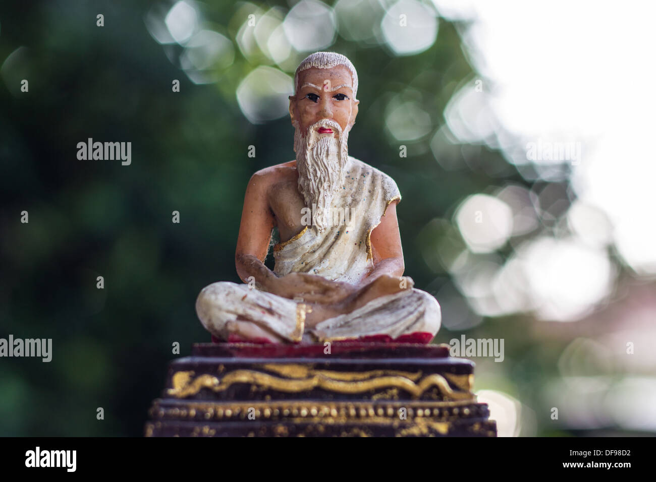 hermit Statue and Bokeh, Medical Teacher of India Stock Photo - Alamy