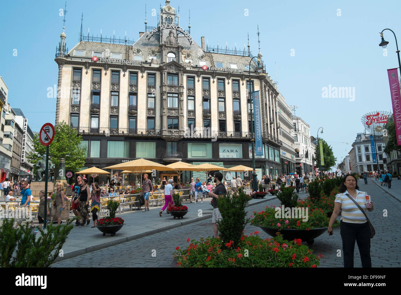 Karl Johans Gate, Oslo, Norway Stock Photo - Alamy