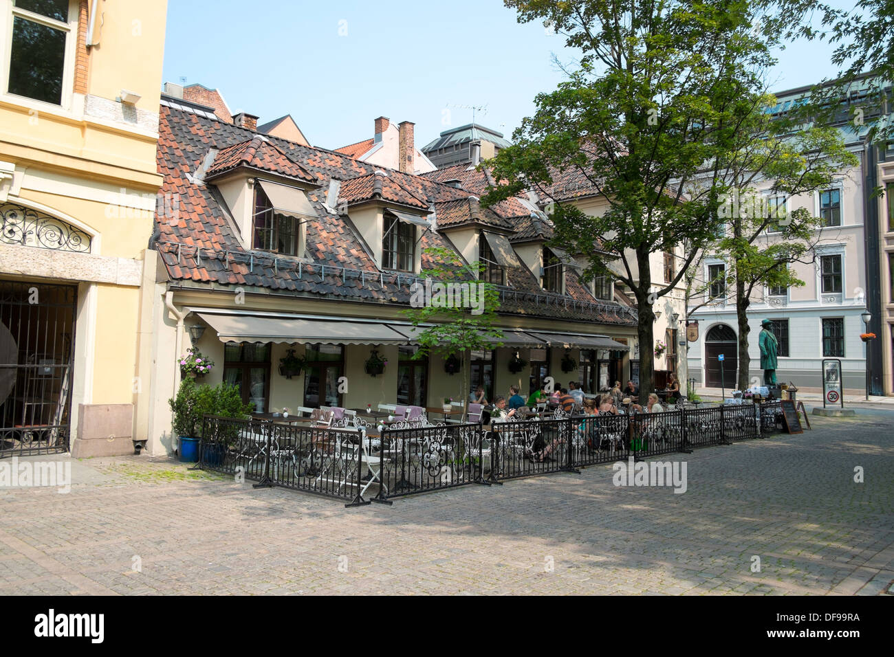 Historic cafe in Oslo, Norway Stock Photo - Alamy