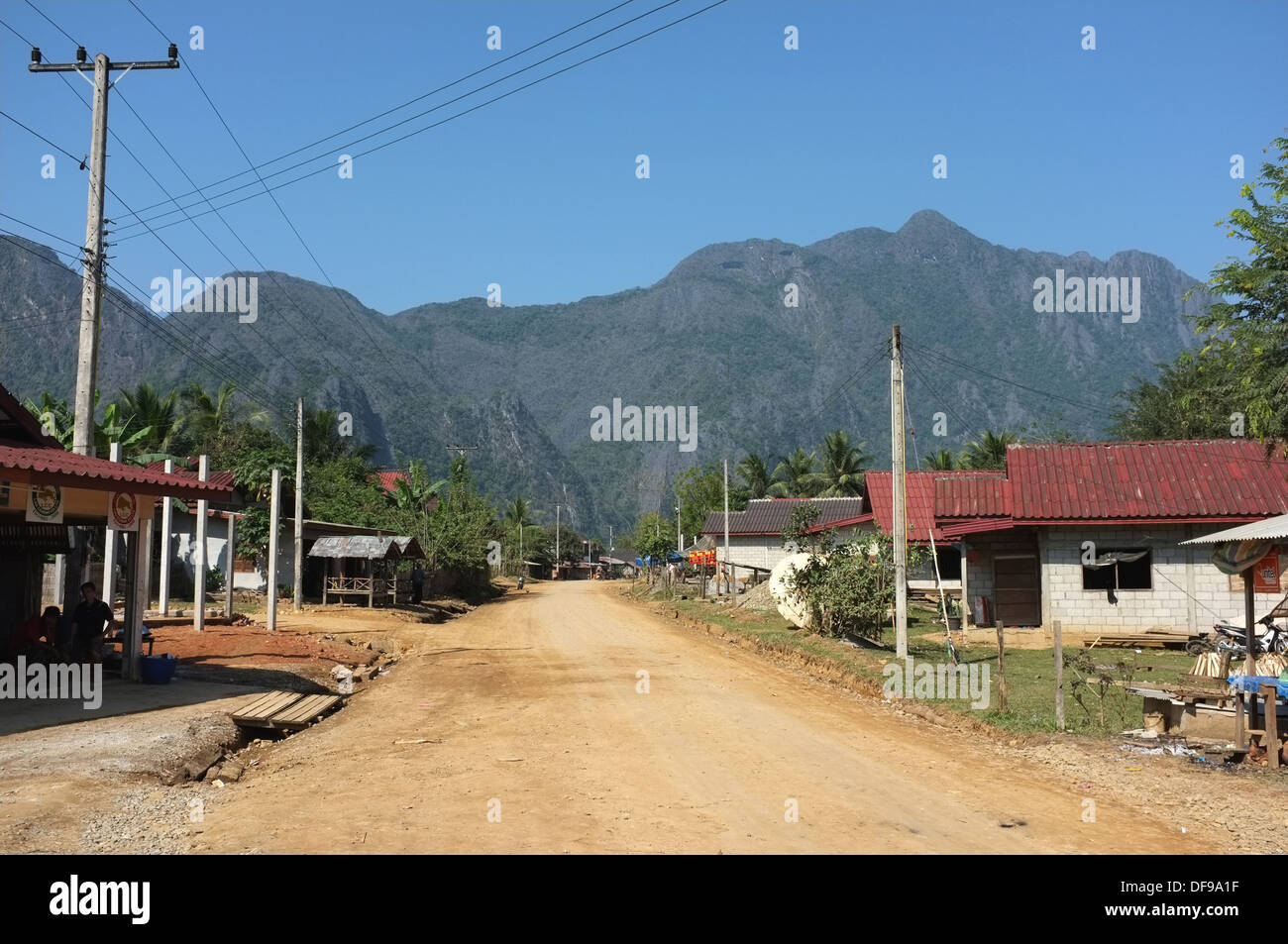 Lao village houses hi-res stock photography and images - Alamy
