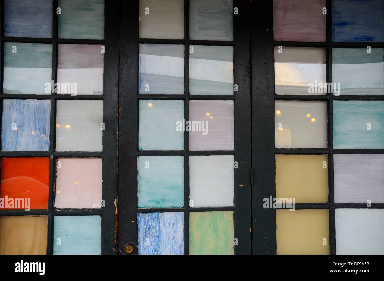colorful vintage doors Stock Photo - Alamy