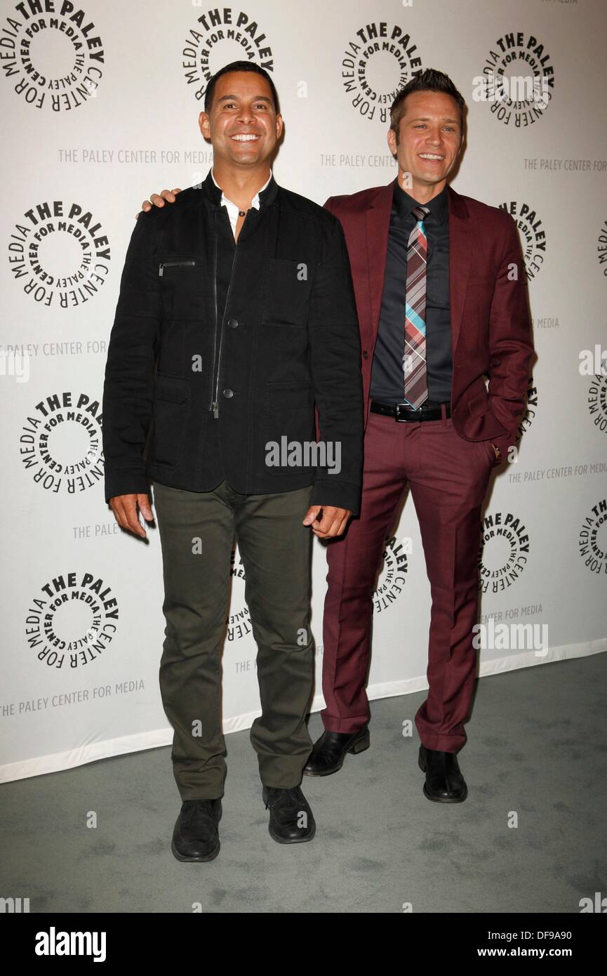 Los Angeles, CA. 30th Sep, 2013. Jon Huertas, Seamus Dever at arrivals ...