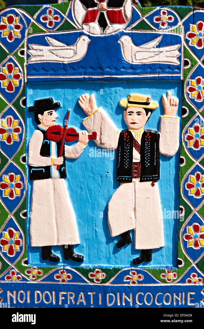 Tombstone in The Merry Cemetery ( Cimitirul Vesel ), Sa panata ...