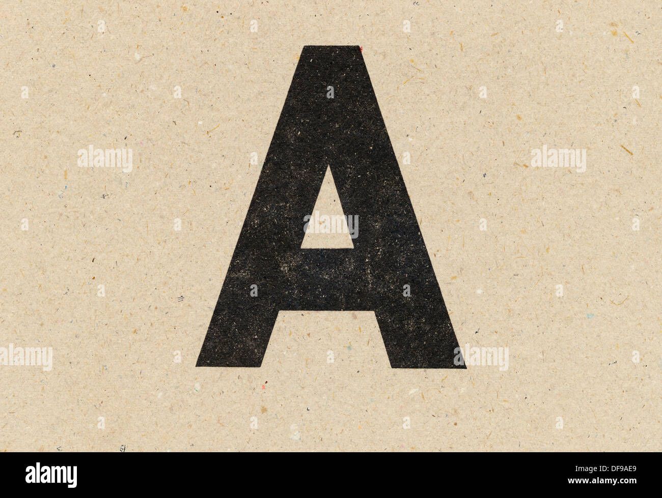 alphabet sign on paperboard Stock Photo - Alamy