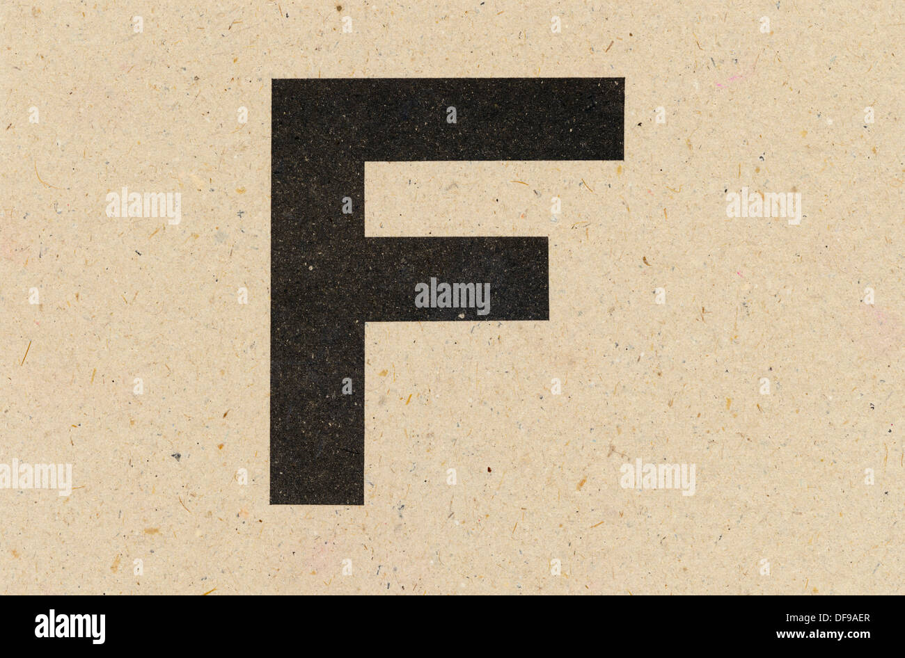 alphabet sign on paperboard Stock Photo - Alamy