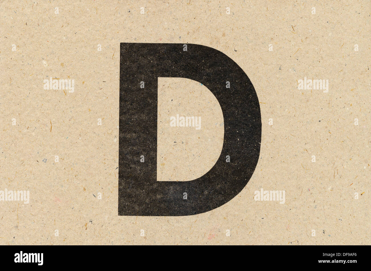 alphabet sign on paperboard Stock Photo - Alamy