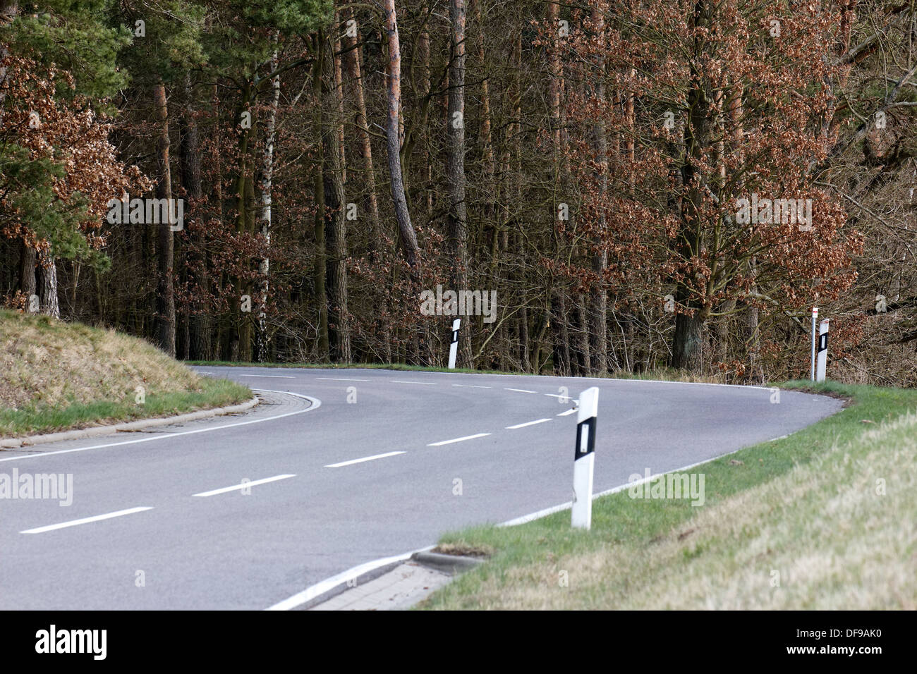 Road in the German countryside Stock Photo - Alamy